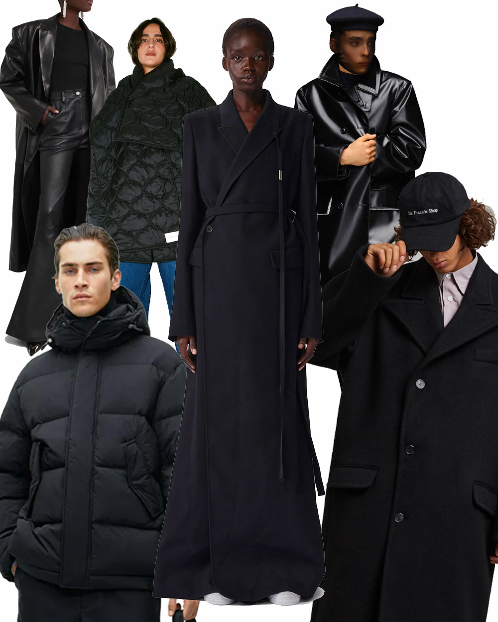 Our 10 Favorite Black Coats of the Season