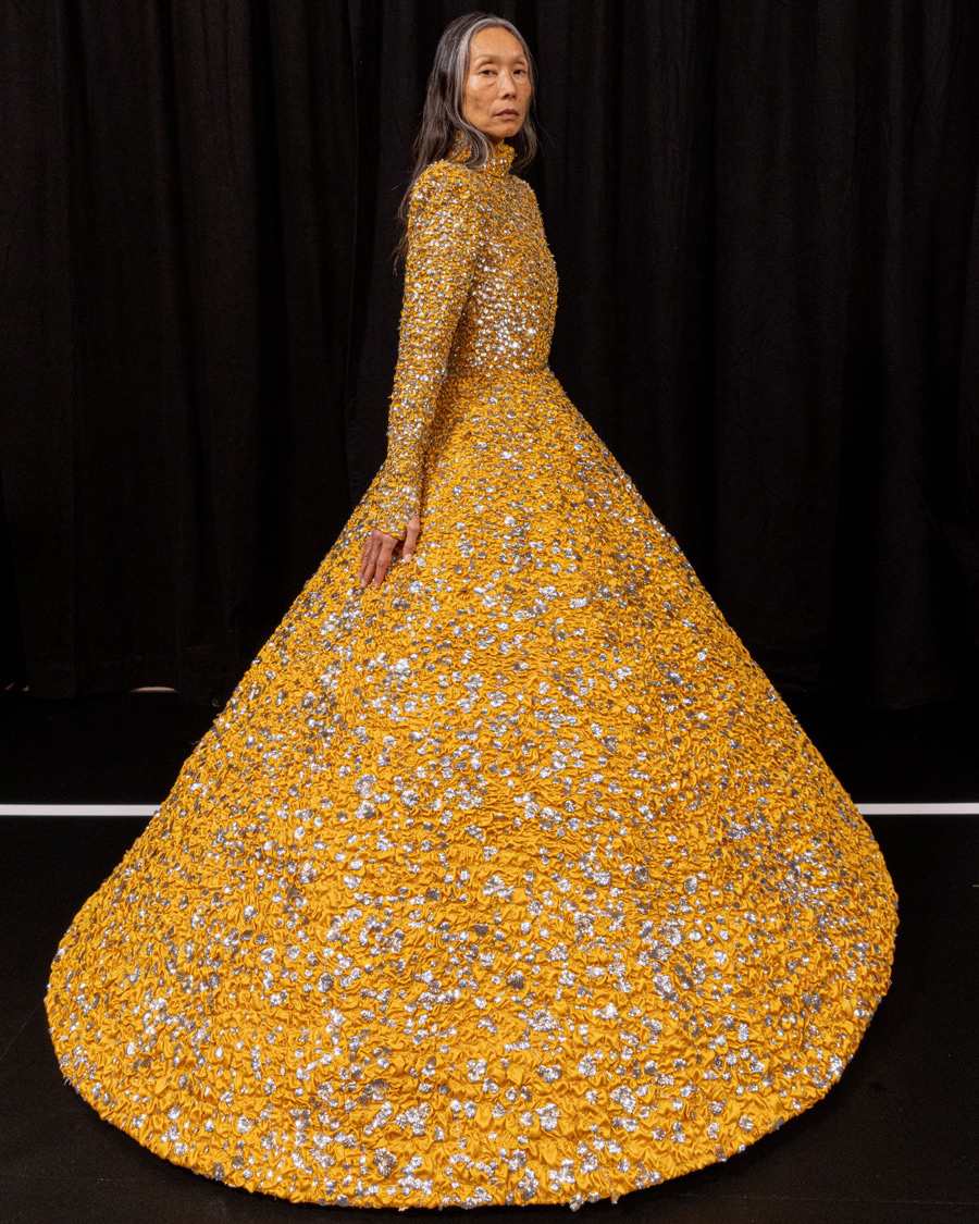 Backstage at Valentino Vertigineux Haute Couture by Alessandro Michele